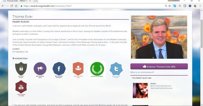 WEGO Health Award – Thomas Exler, Jamie Holmes & Amy Oestreicher ...